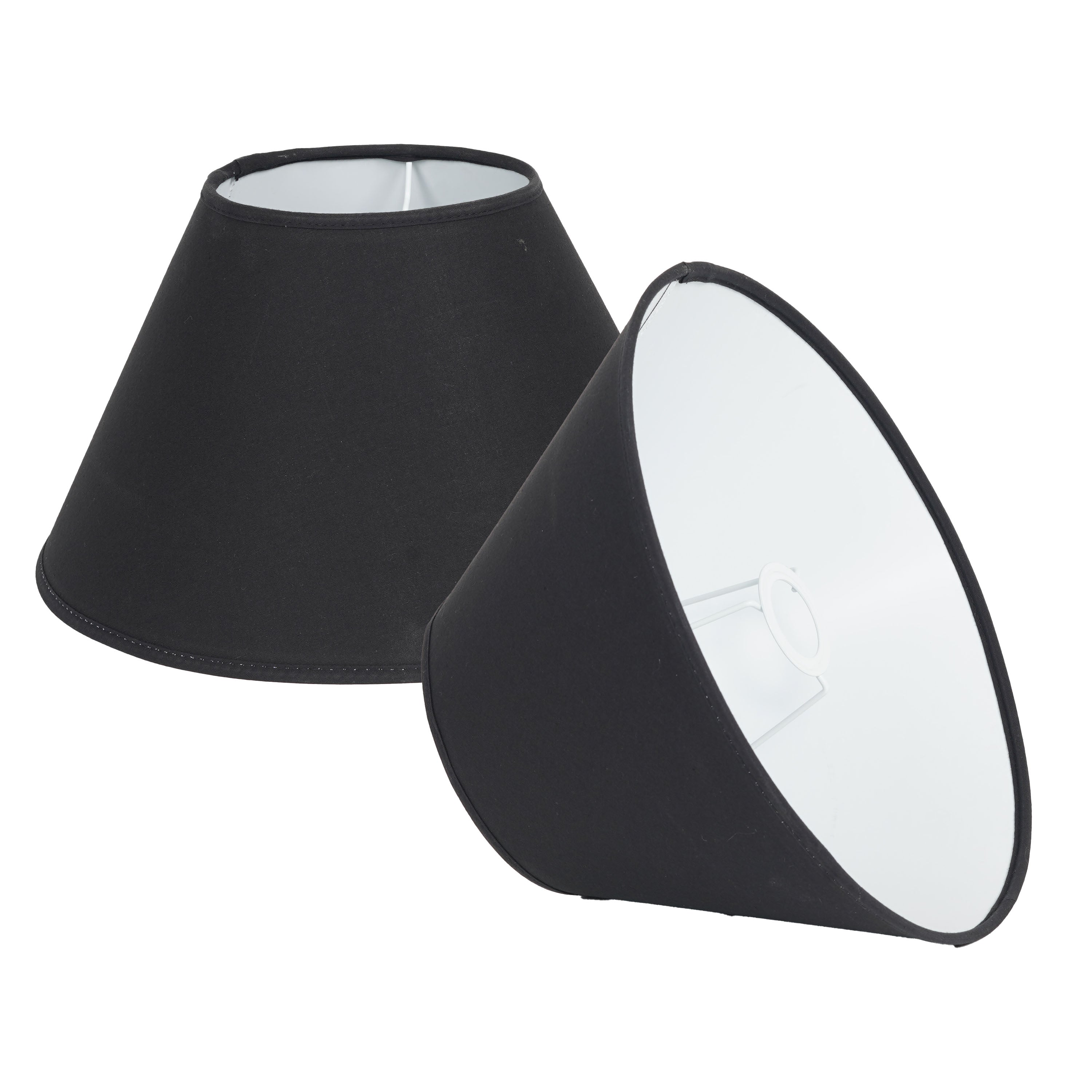 Black Cotton Empire Solid Lamp Shade - 30 CM – KAPOOR-E-ILLUMINATIONS ...