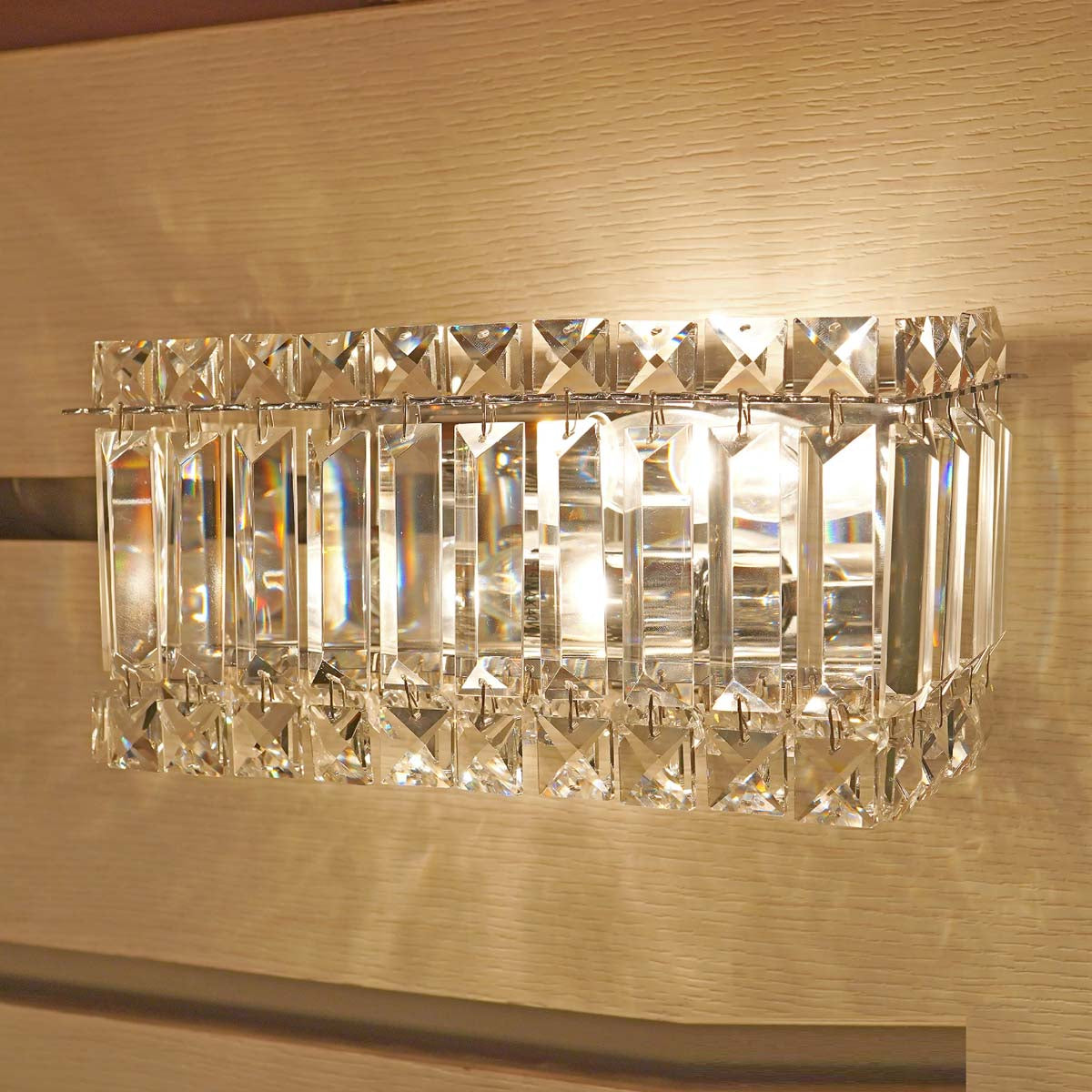 KYLIE 2 Lights Crystal Decorated Wall Light in Chrome Finish – KAPOOR-E ...