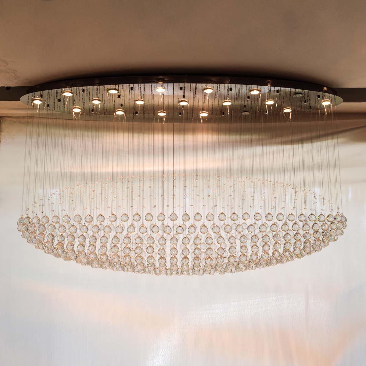 TATE oval shaped crystal balls chandelier light – KAPOOR-E ...